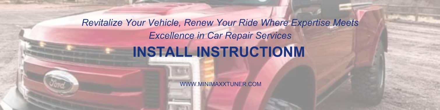 Install Instructions - Mini maxx tuner